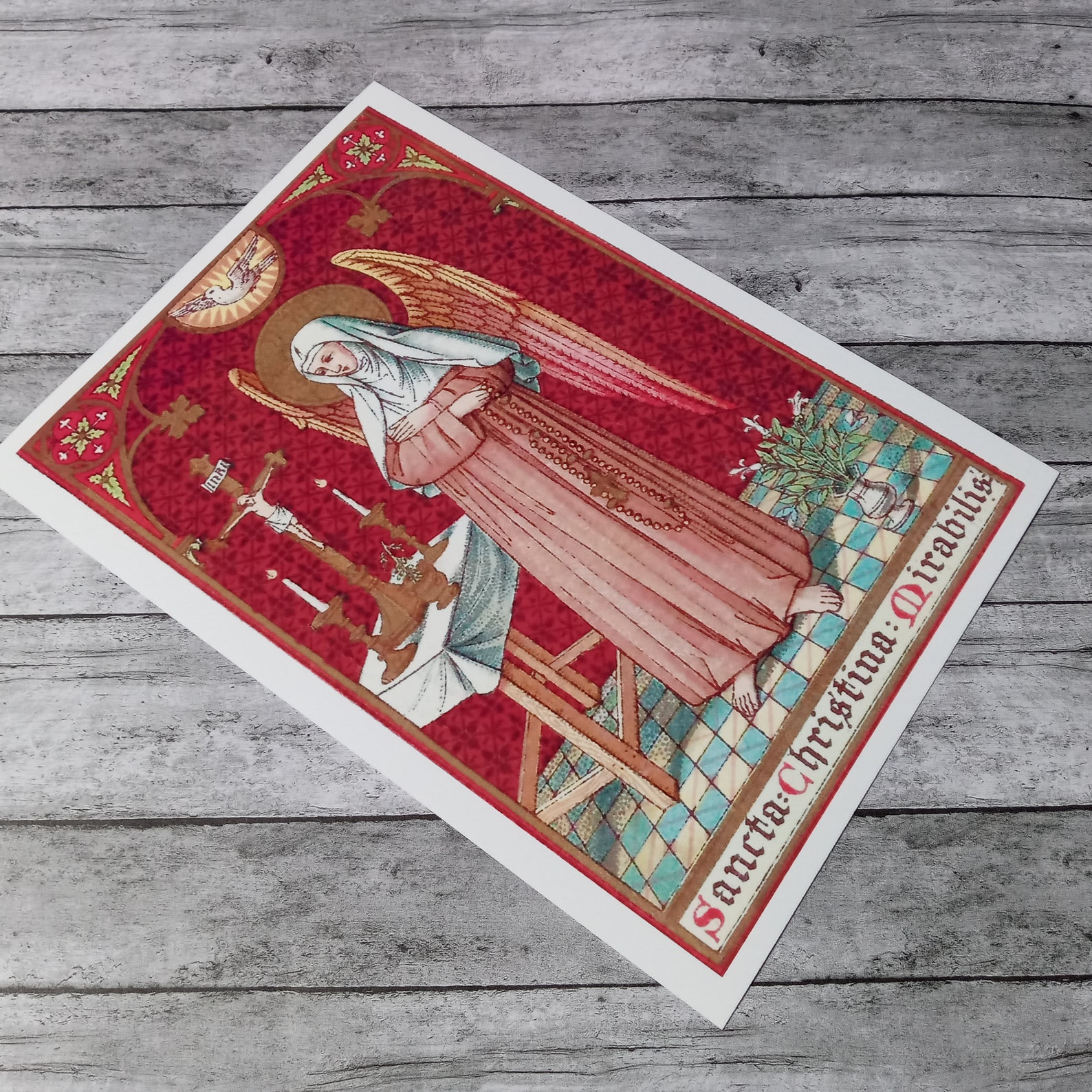 St. Christina the Astonishing Icon Print Saint Christina - Etsy