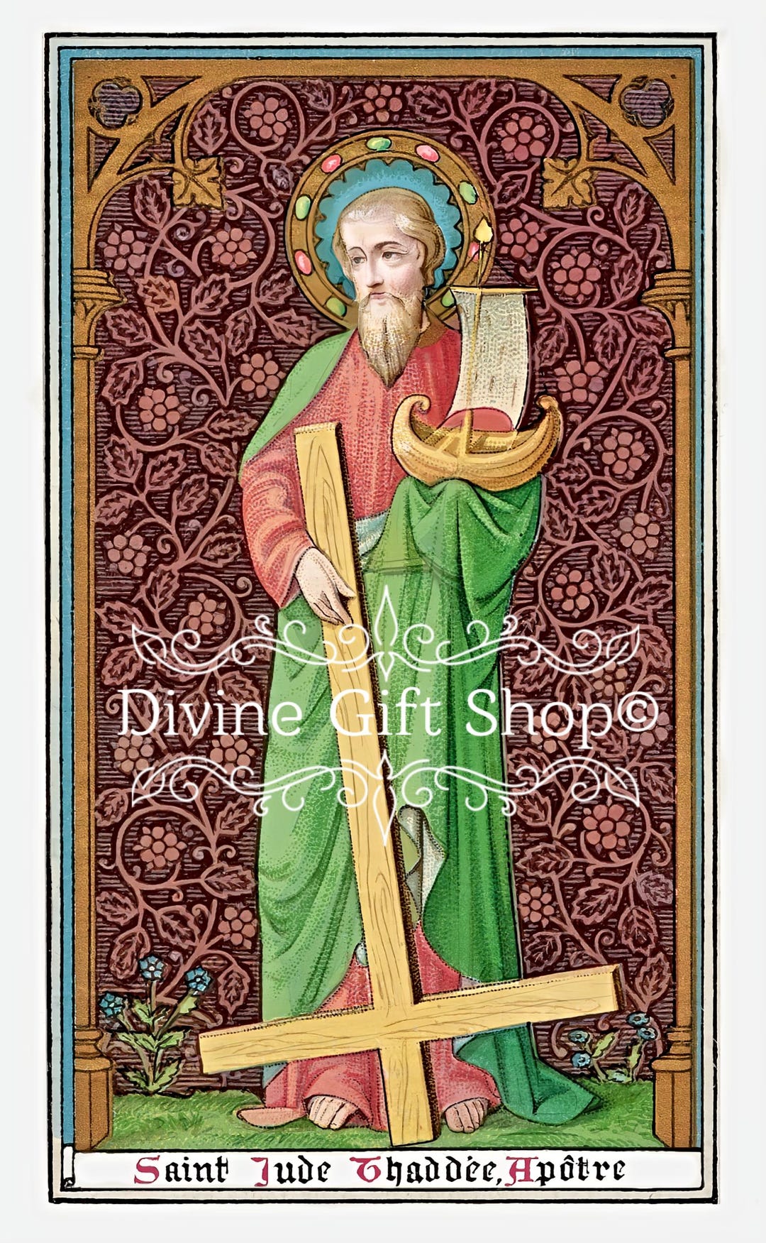 St Jude Thaddaeus the Apostle Icon Print | Patron Saint of Desperate ...