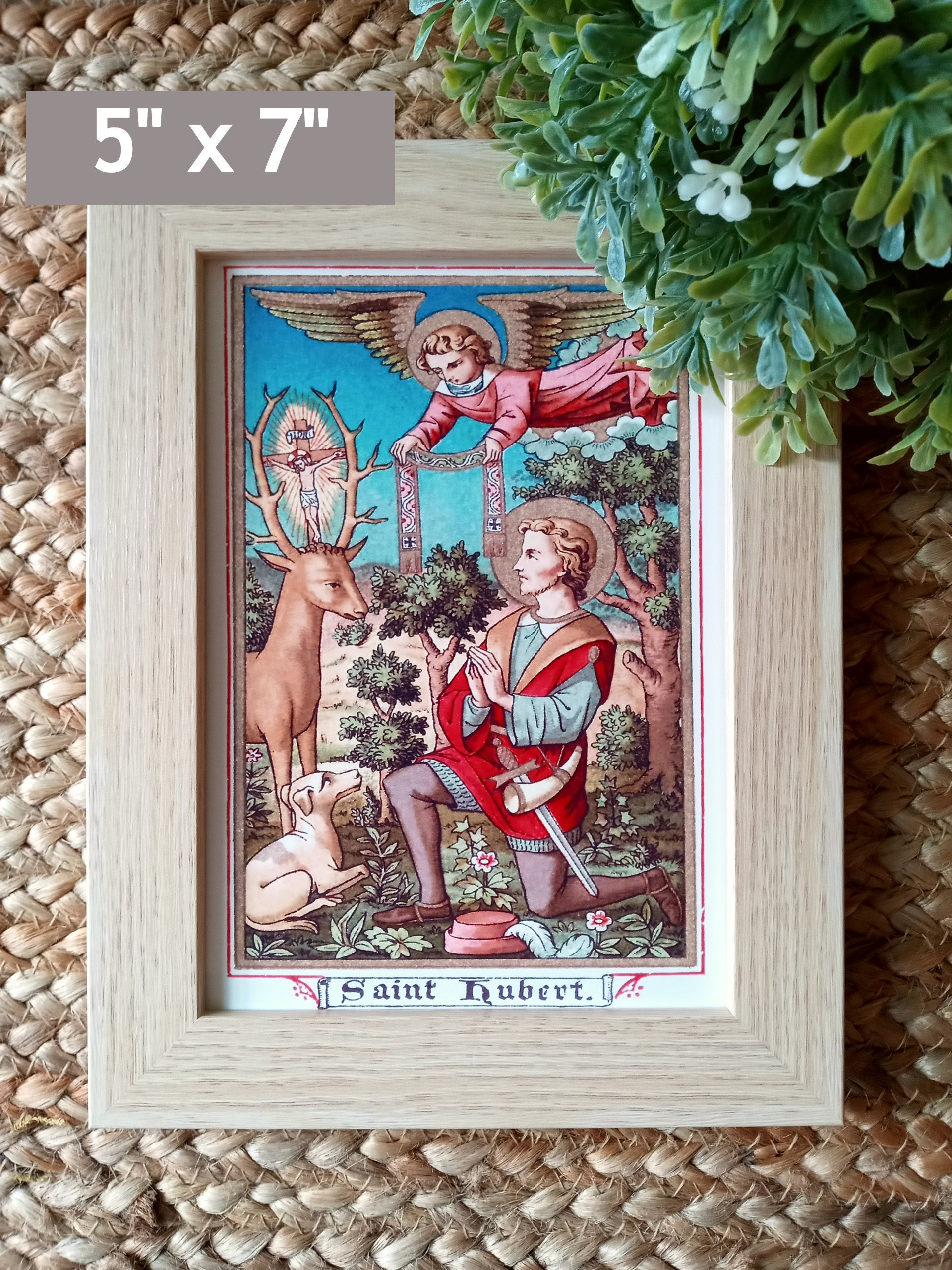 Saint Hubert Icon Print Gorgeous Saint Print Patron Saint | Etsy