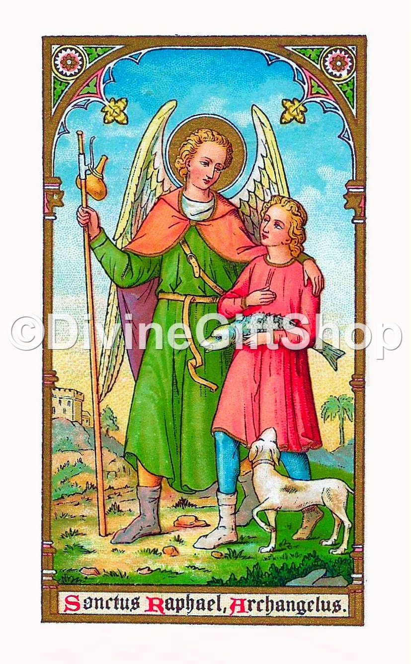 Saint Raphael the Archangel Icon Print Saint Print | Etsy
