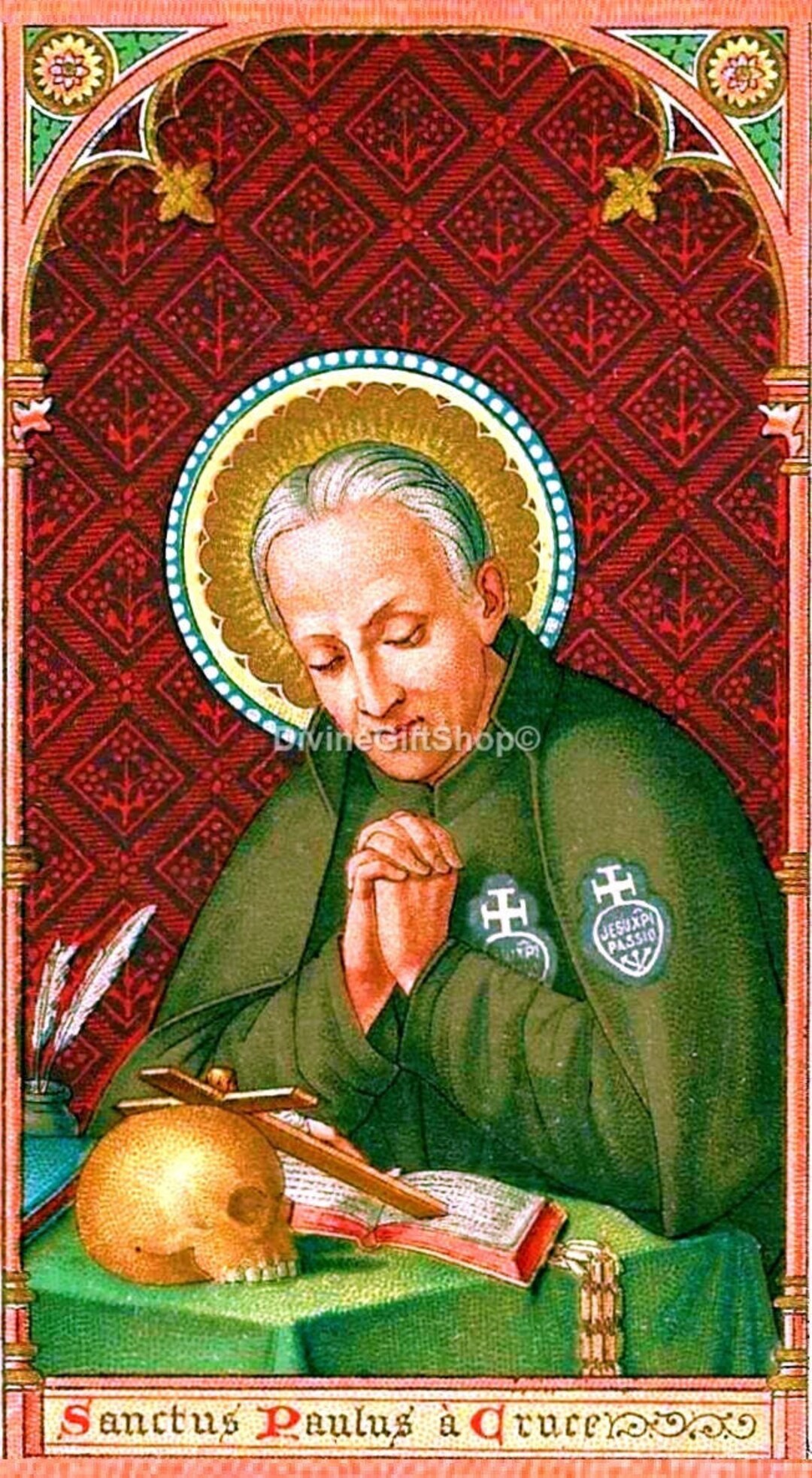 Saint Paul of the Cross Icon Print | Italian Mystic, and Founder of the ...