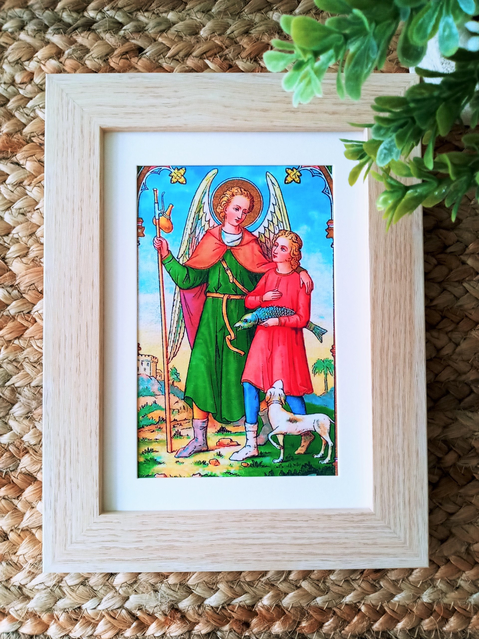 Saint Raphael the Archangel Icon Print Saint Print | Etsy