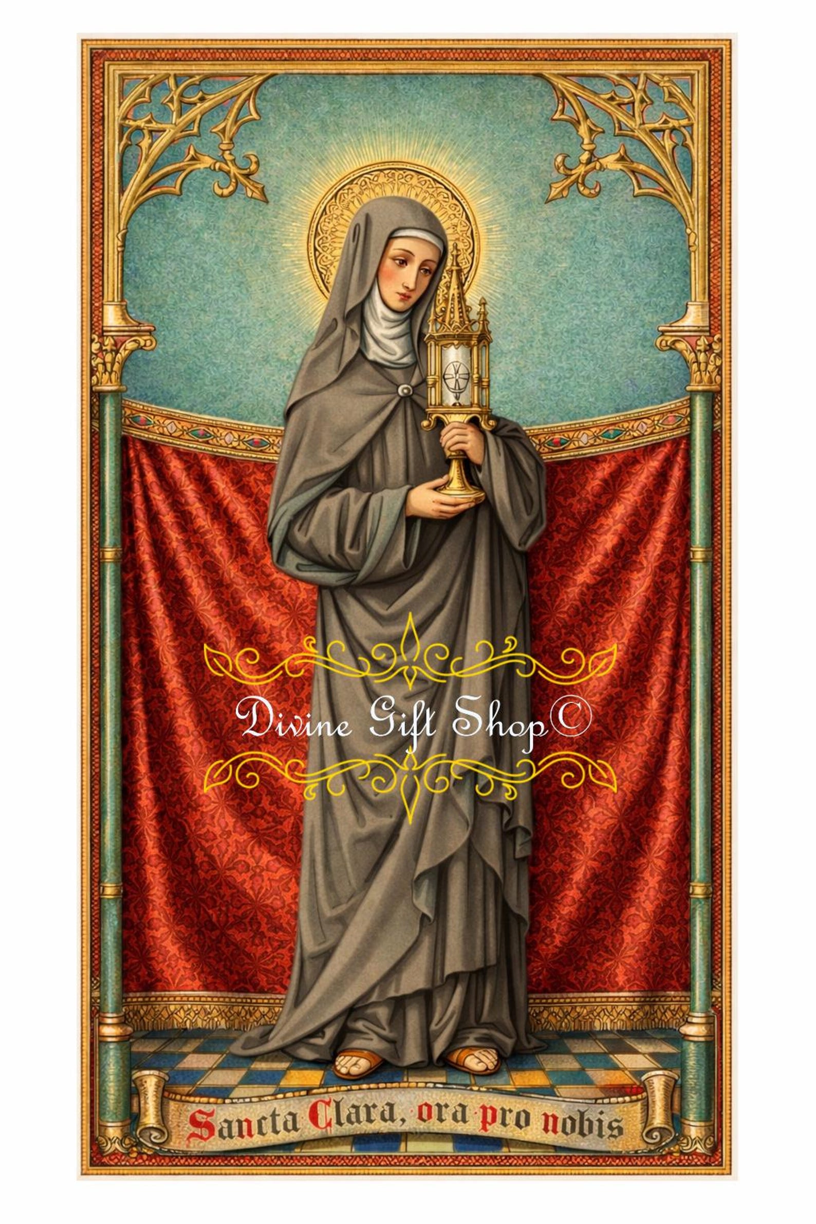 St. Clare of Assisi Icon Print | the Order of Poor Ladies - Etsy