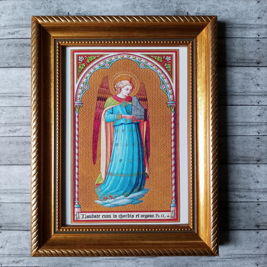 Angel Playing Organ Icon Print, St Fra Angelico Catholic Artwork - Etsy
