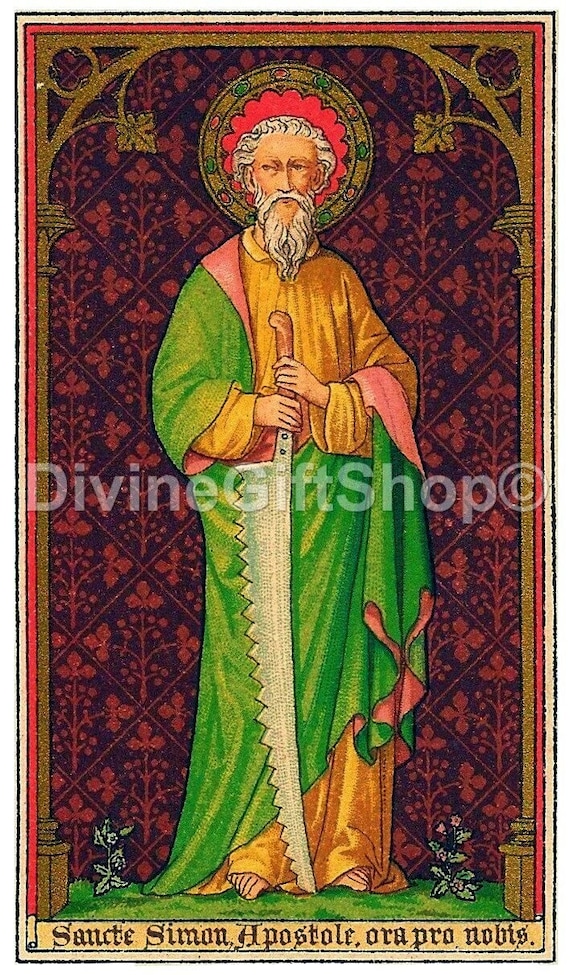 Saint Simon The Apostle Symbol