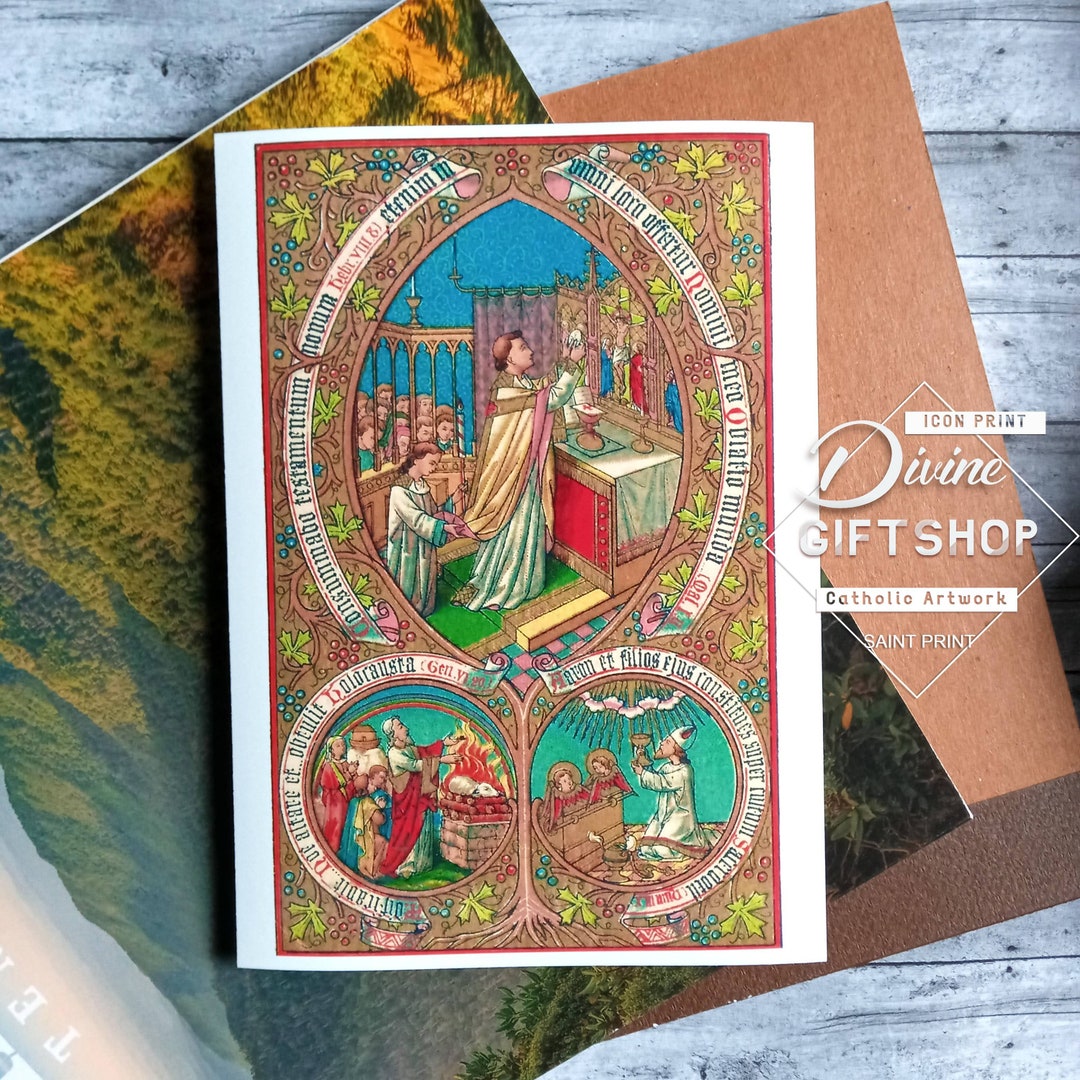 Holy Mass Throughout History Icon Print | Old & New Testament Catholic ...
