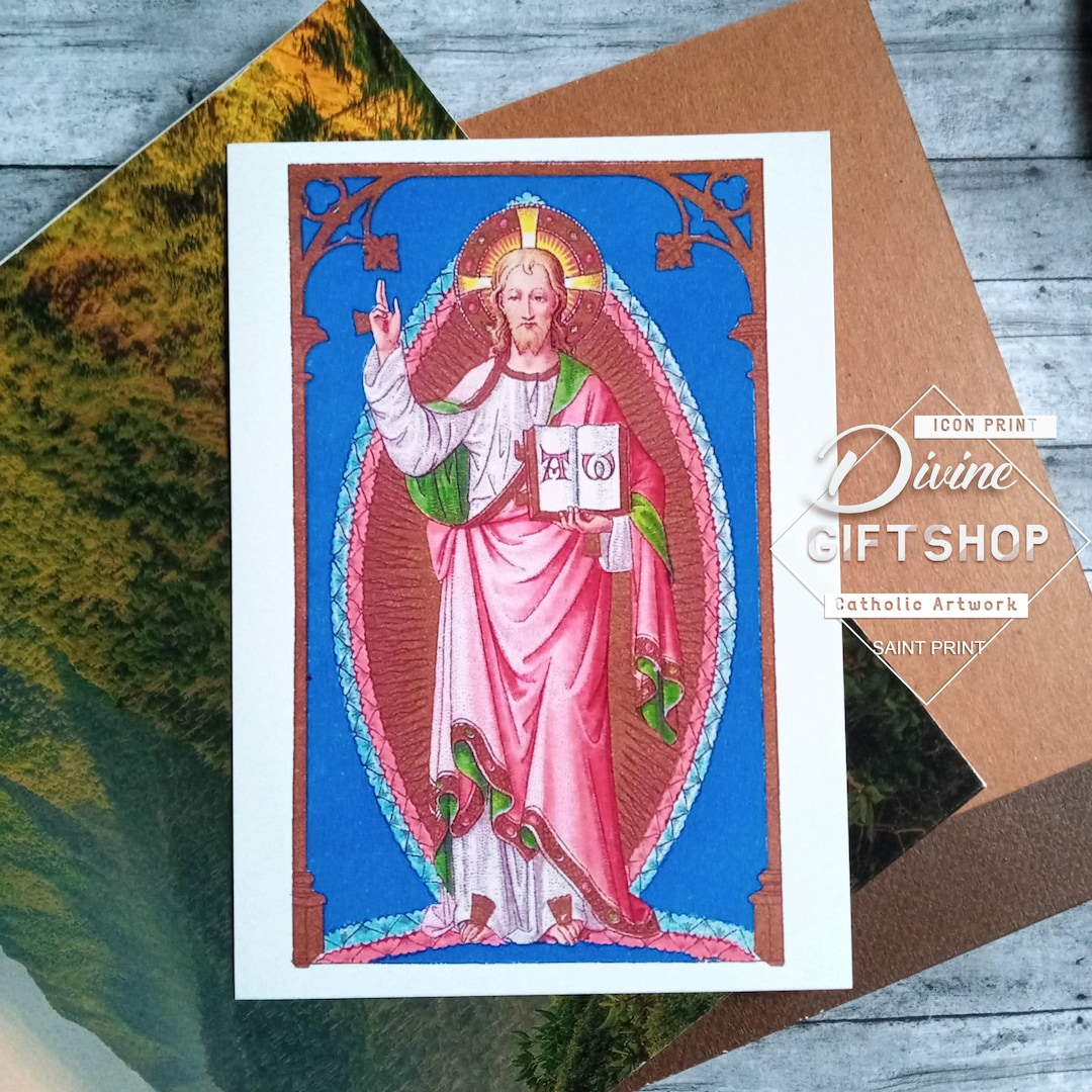 Jesus is the Alpha and the Omega, the Beginning and the End Icon Print ...