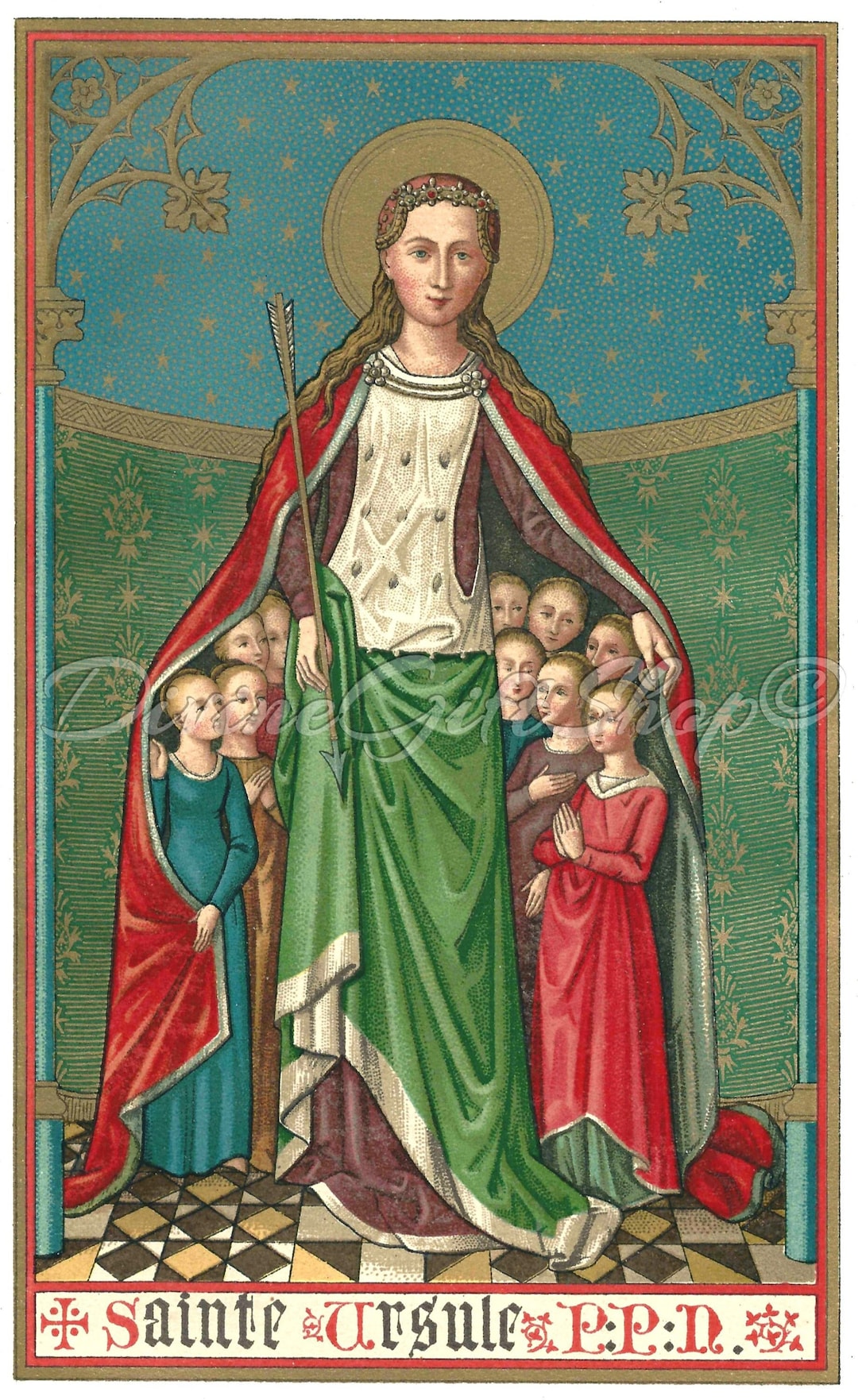 Saint Ursula Icon Print | Gorgeous Patron Saint of Young Women ...