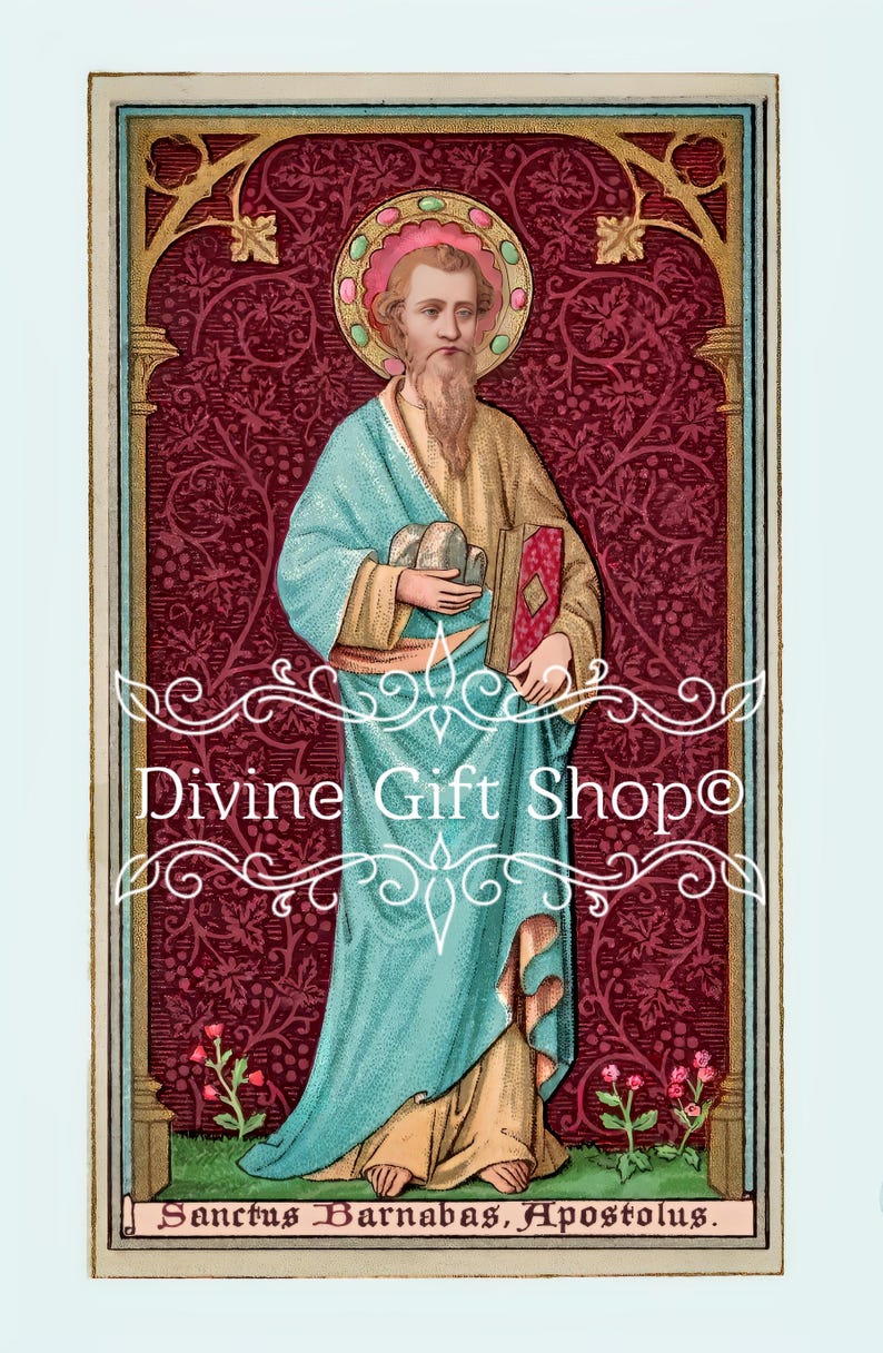 St Barnabas the Apostle Icon Print | Patron Saint of Cyprus, Antioch ...