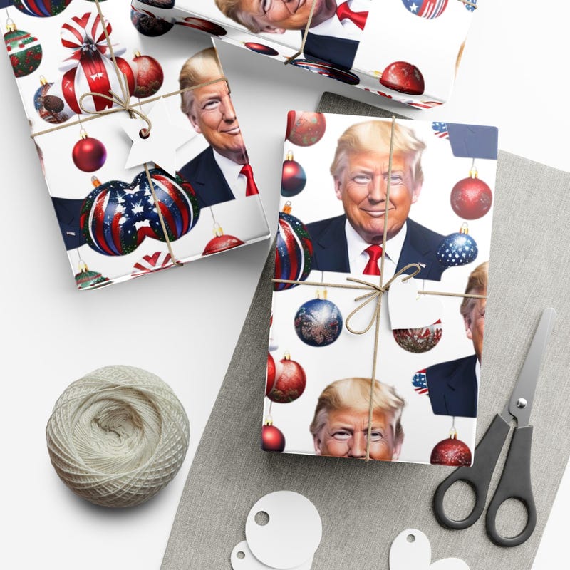 Trump Wrapping Paper - Etsy