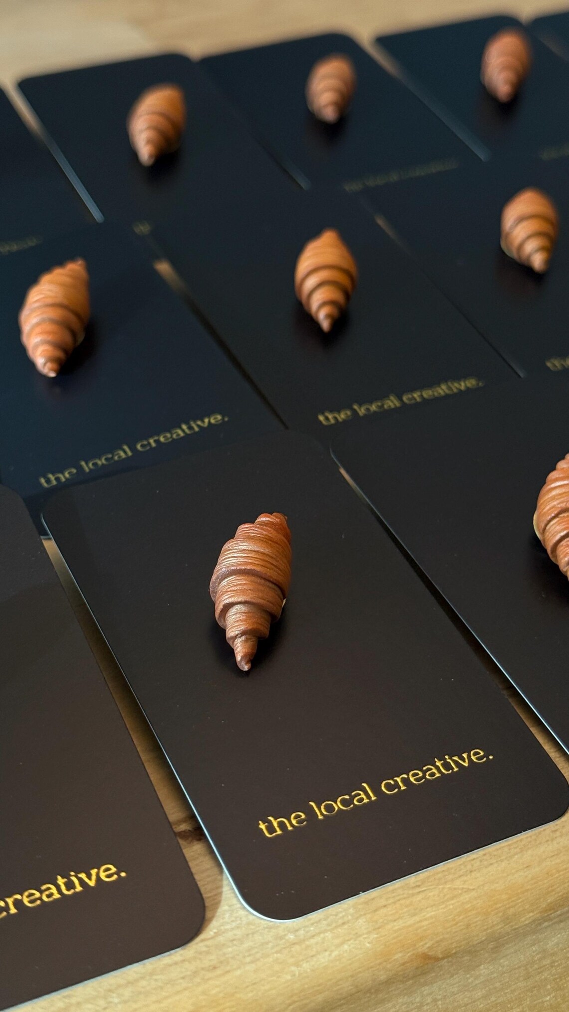 Tiny Croissant Pin/magnet - Etsy