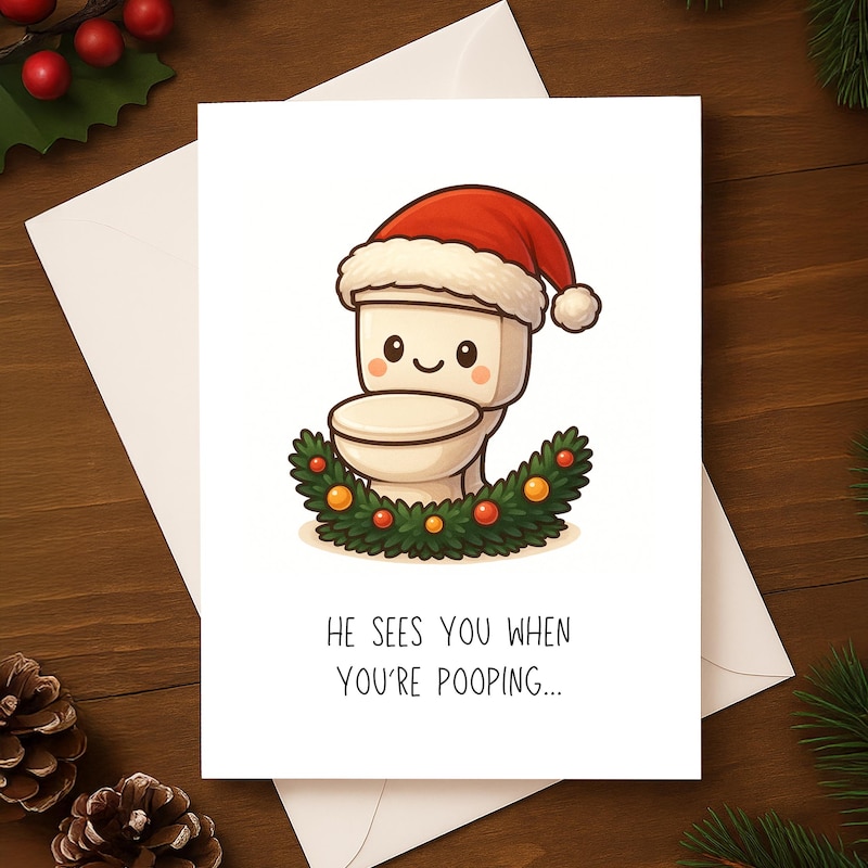 Pooping Santa - Etsy