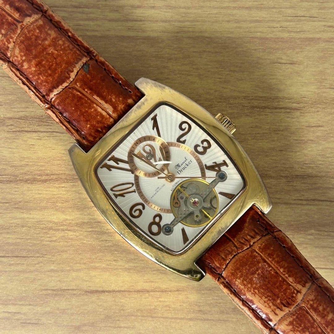 Men's Automatic Rosetone Stainless Steel Watch Marcel Drucker ...