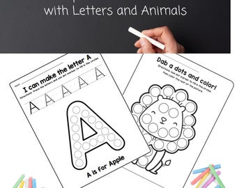 Alphabet Dab a Dot Bundle | Alphabet | Letters | Elementary Workbook ...
