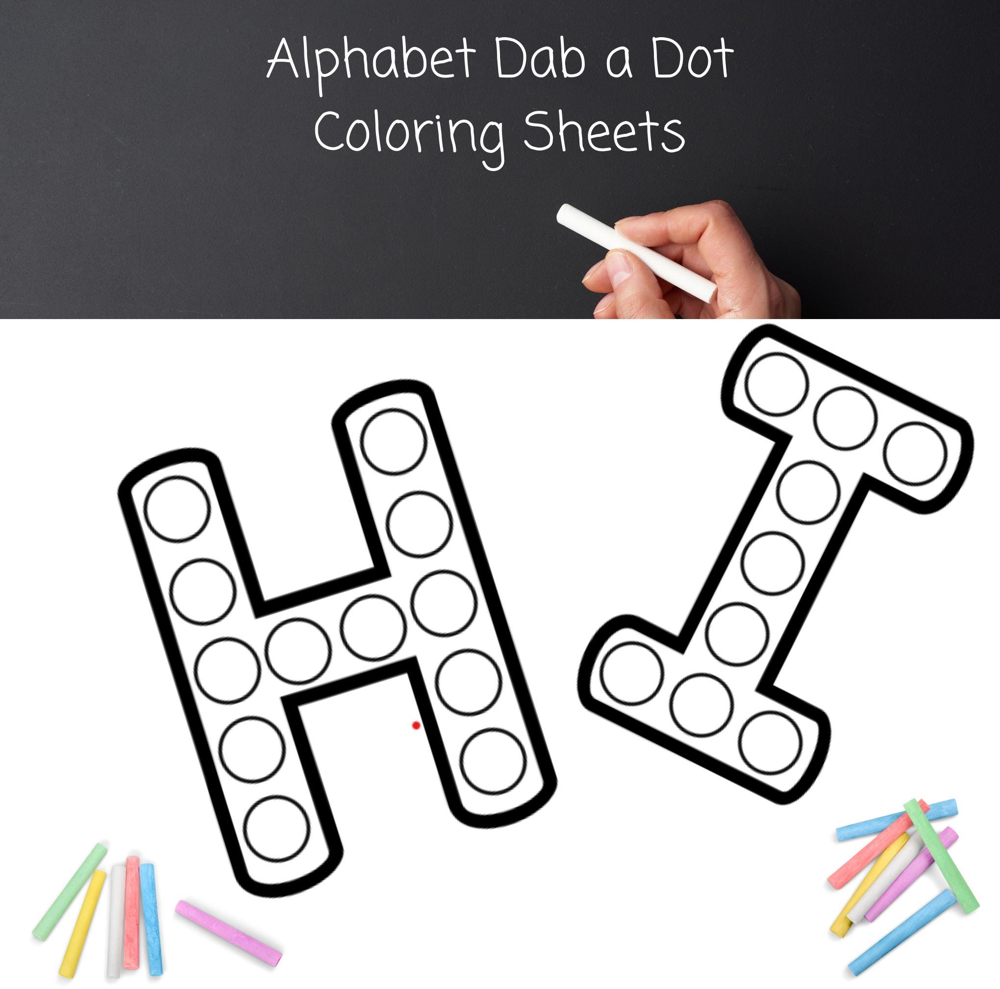 Alphabet Dab a Dot Bundle Alphabet Letters Elementary Workbook Teacher ...