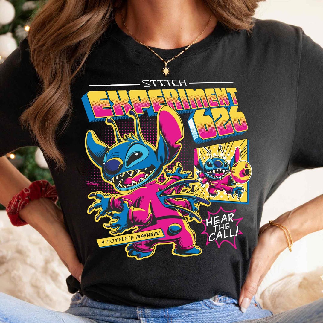 Stitch Experiment 626 T-shirt, Vintage Stitch Graphic Shirt, Lilo and ...