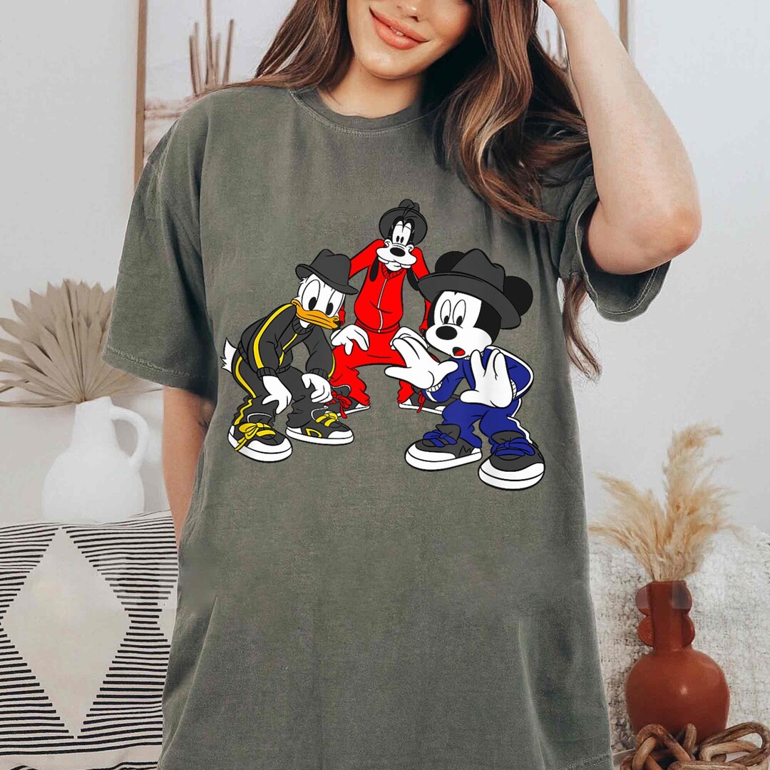 Mickey and Friends Hip Hop T-shirt, Mickey Goofy Donal Street Dance ...