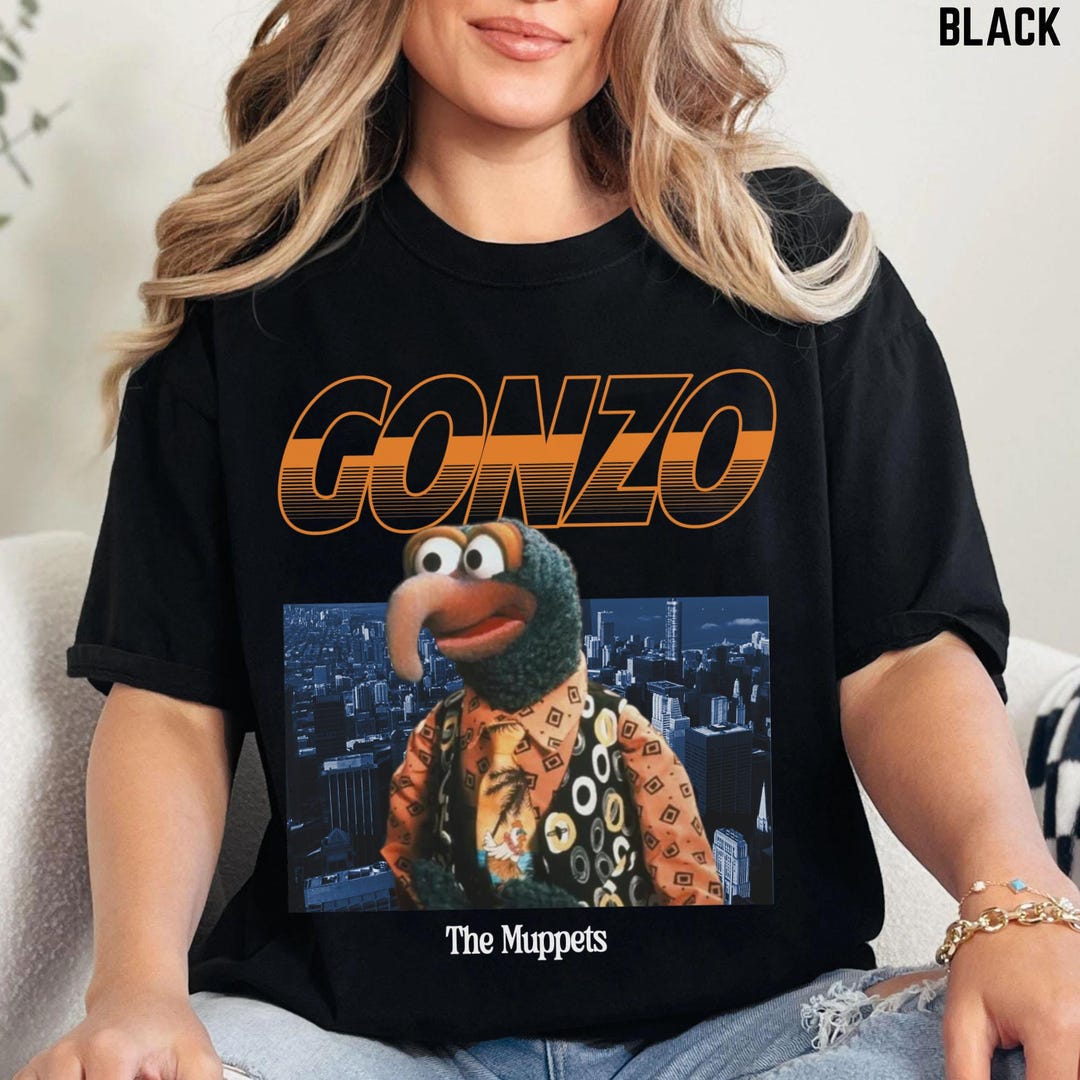 Disney the Muppets Gonzo Portrait T-shirt, Vintage the Muppets Shirt ...