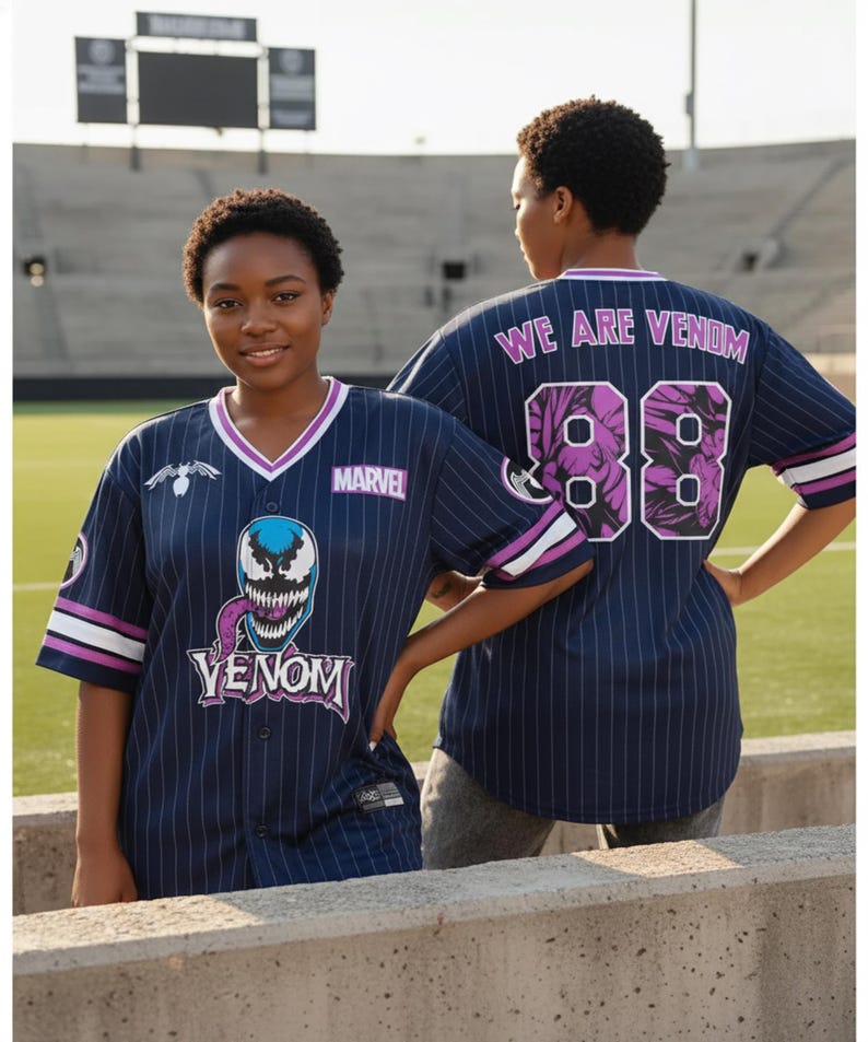 Marvel Venom Baseball Jersey, We Are Venom Sport Jersey, Symbiote ...