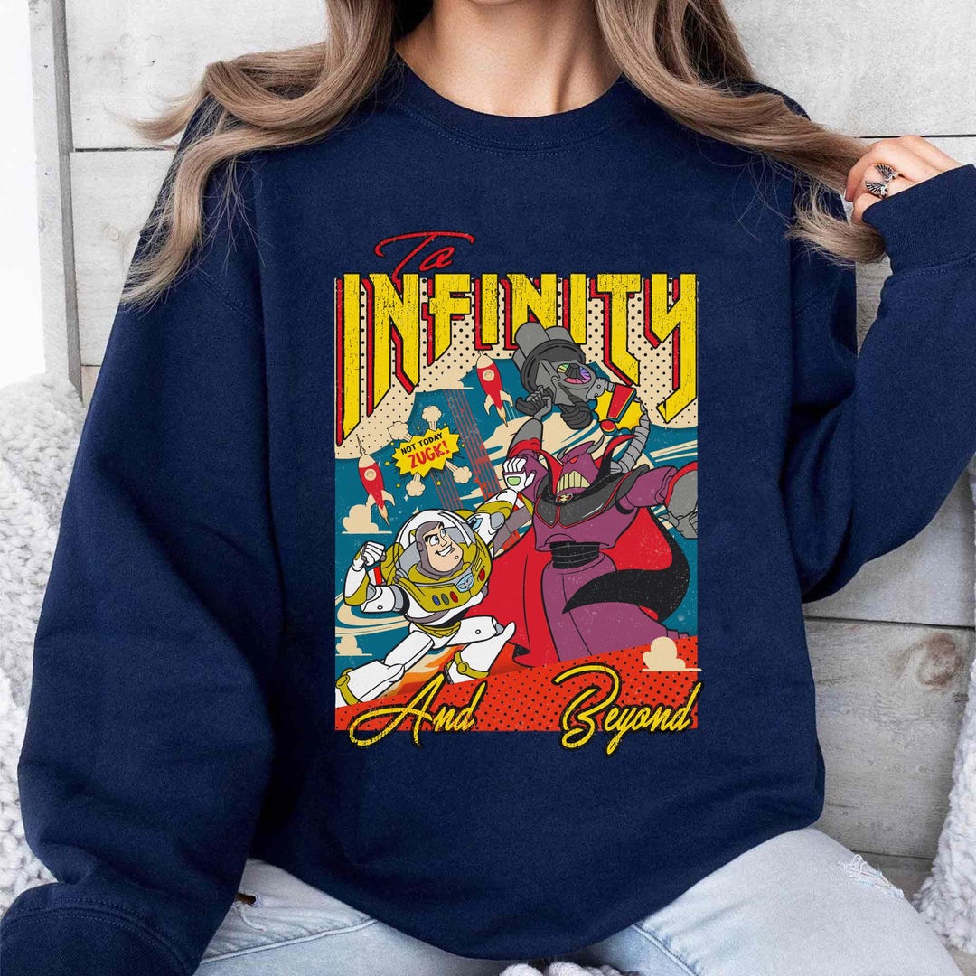 Buzz Facing Zurg Portrait T-shirt, Vintage Buzz Lightyear Shirt, to ...