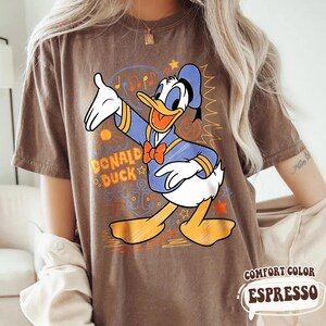 Disney Donald Duck Doodle T-shirt, Donald Scribble Style Tee, Disney ...