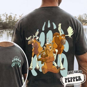Two Sided Disney Brother Bear T-shirt, Kenai and Koda Tee, Rutt and ...