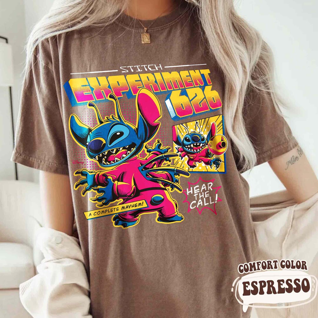 Stitch Experiment 626 T-shirt, Vintage Stitch Graphic Shirt, Lilo and ...