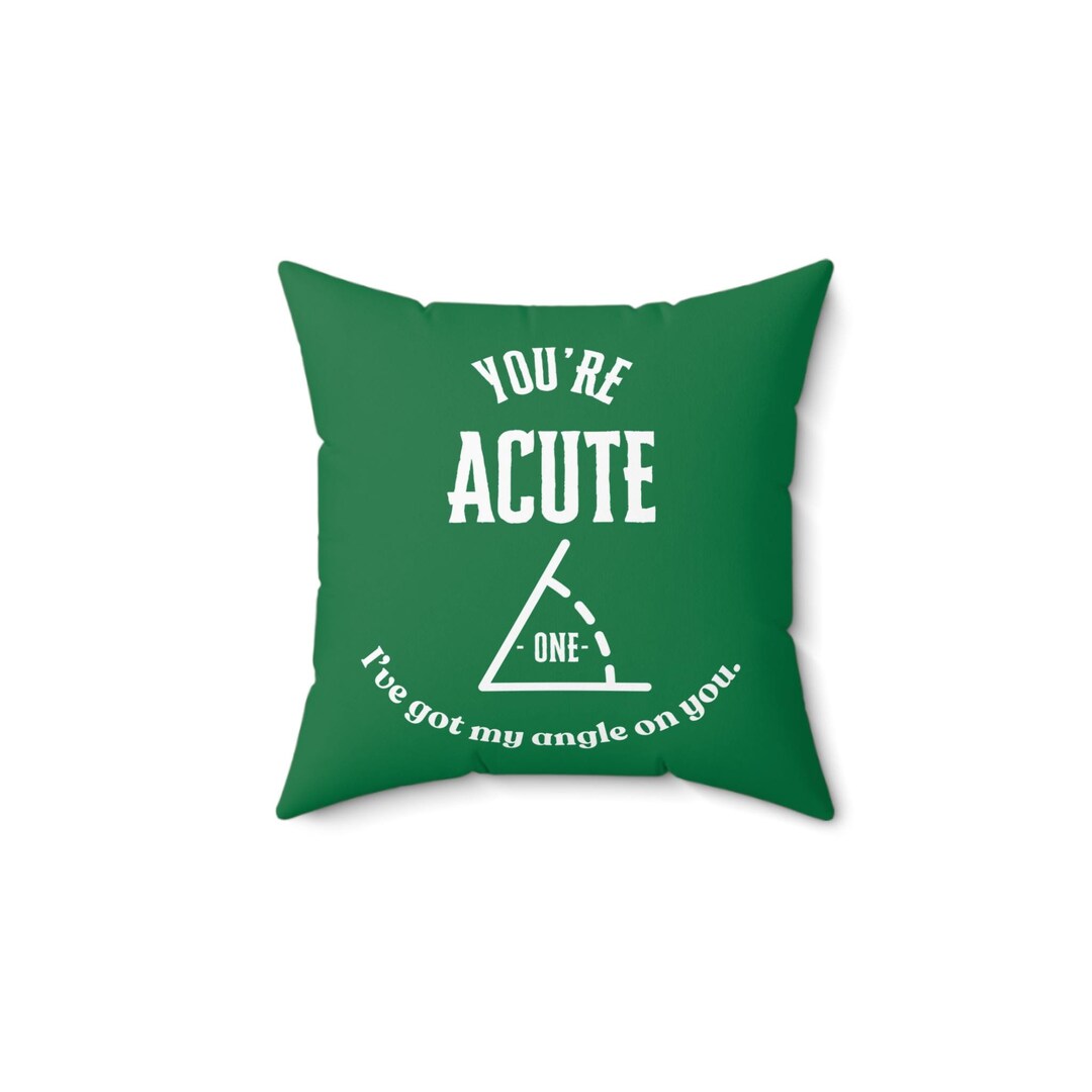 Math Pun Pillow, Acute Angle Quote, Geeky Valentine's Day Gift - Etsy