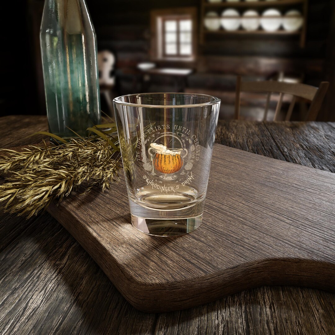 Schrödinger's Beer Shot Glass, Perfect Gift for Science Lovers, Barware ...