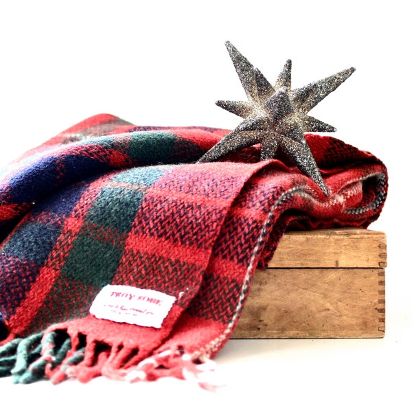 Plaid Wool Throw - Etsy