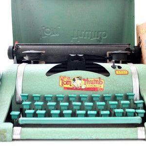 Vintage Tom Thumb Typewriter - Vintage Toy - Vintage Metal Typewriter ...