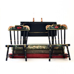 Vintage Pennsylvania Dutch Drop Leaf Dollhouse Table Set - Etsy