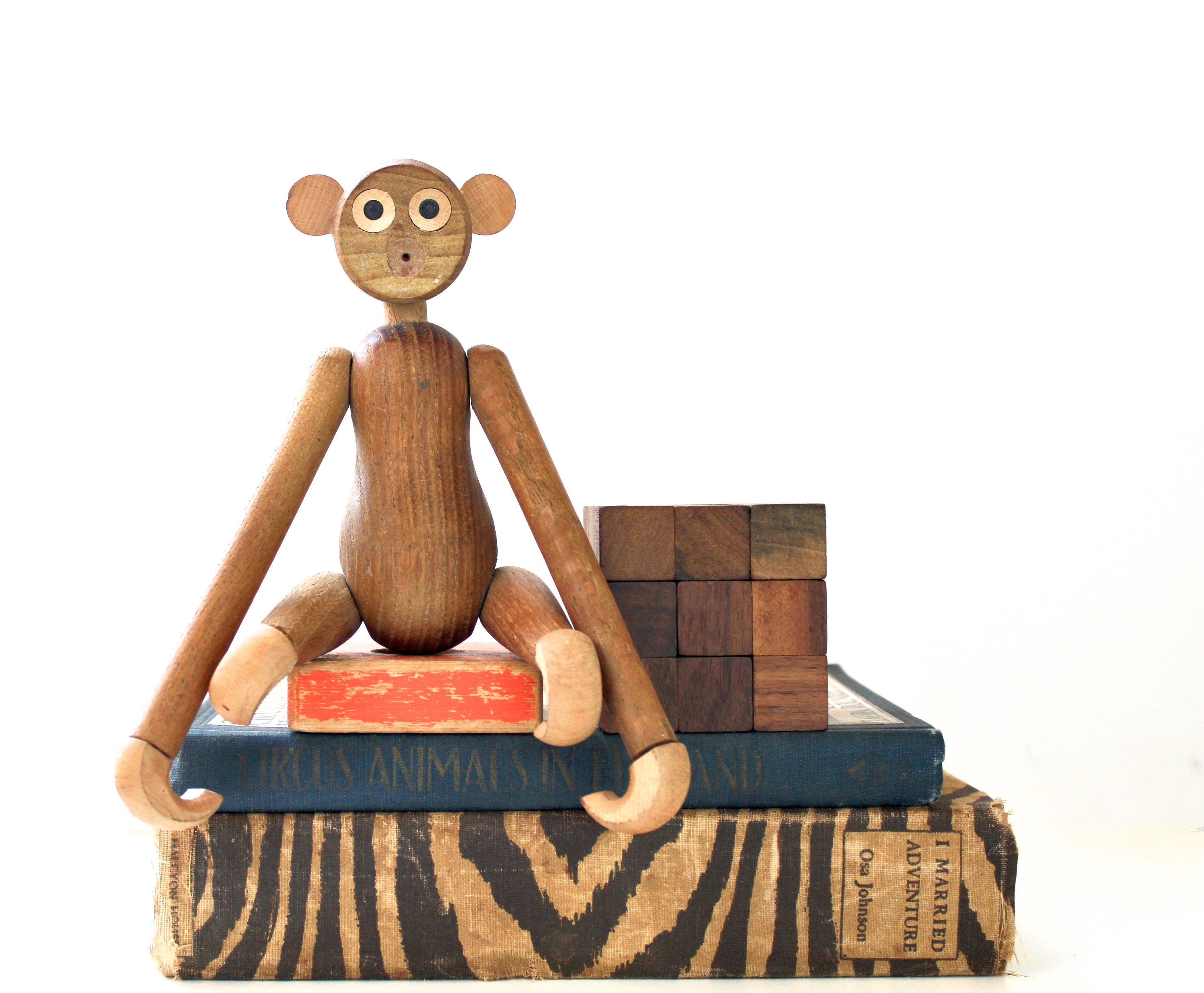 Vintage Kay Bojesen Monkey - Mid Century Articulated Monkey - Vintage ...