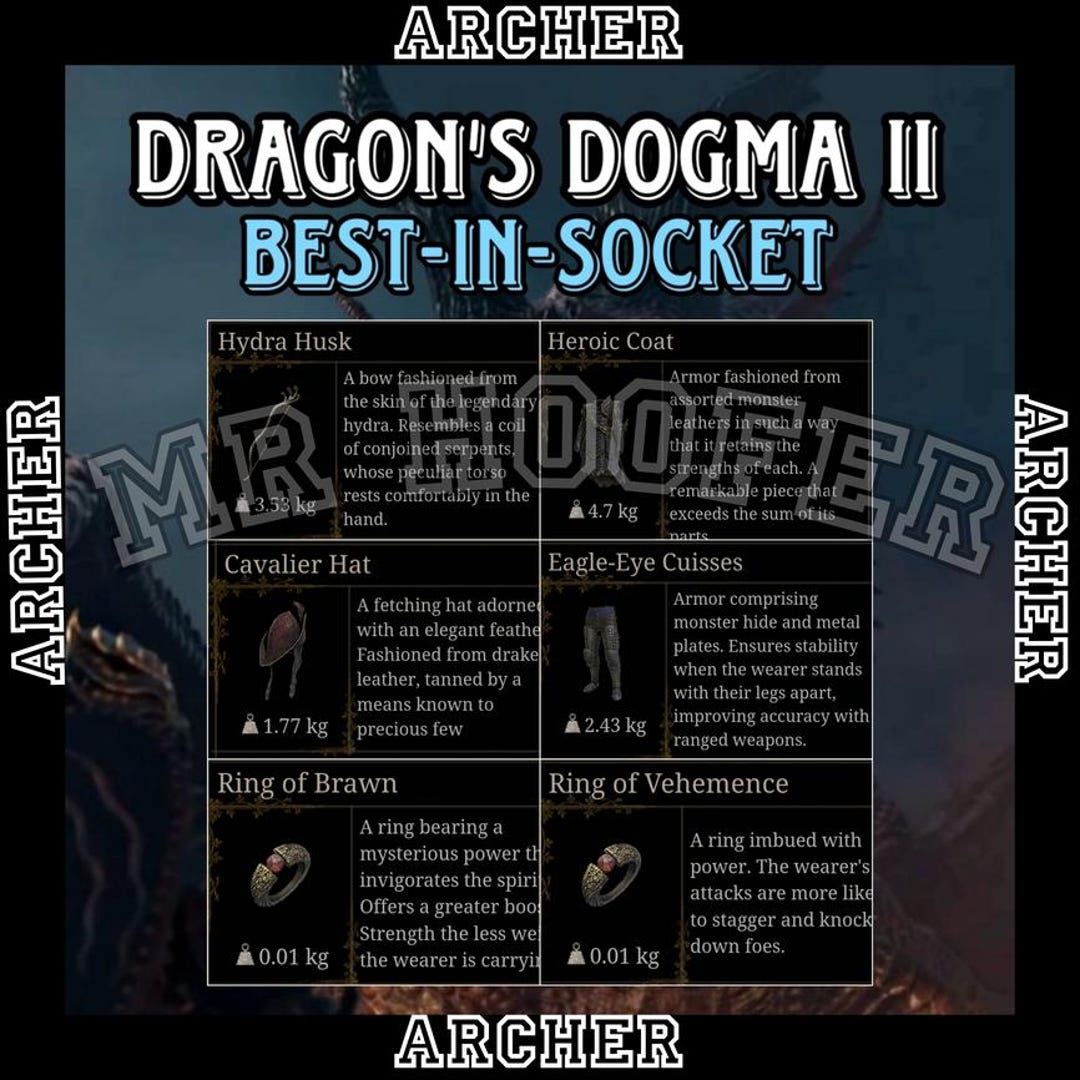 Dragons Dogma 2 Builds - Armors - Weapons - Rings - Etsy