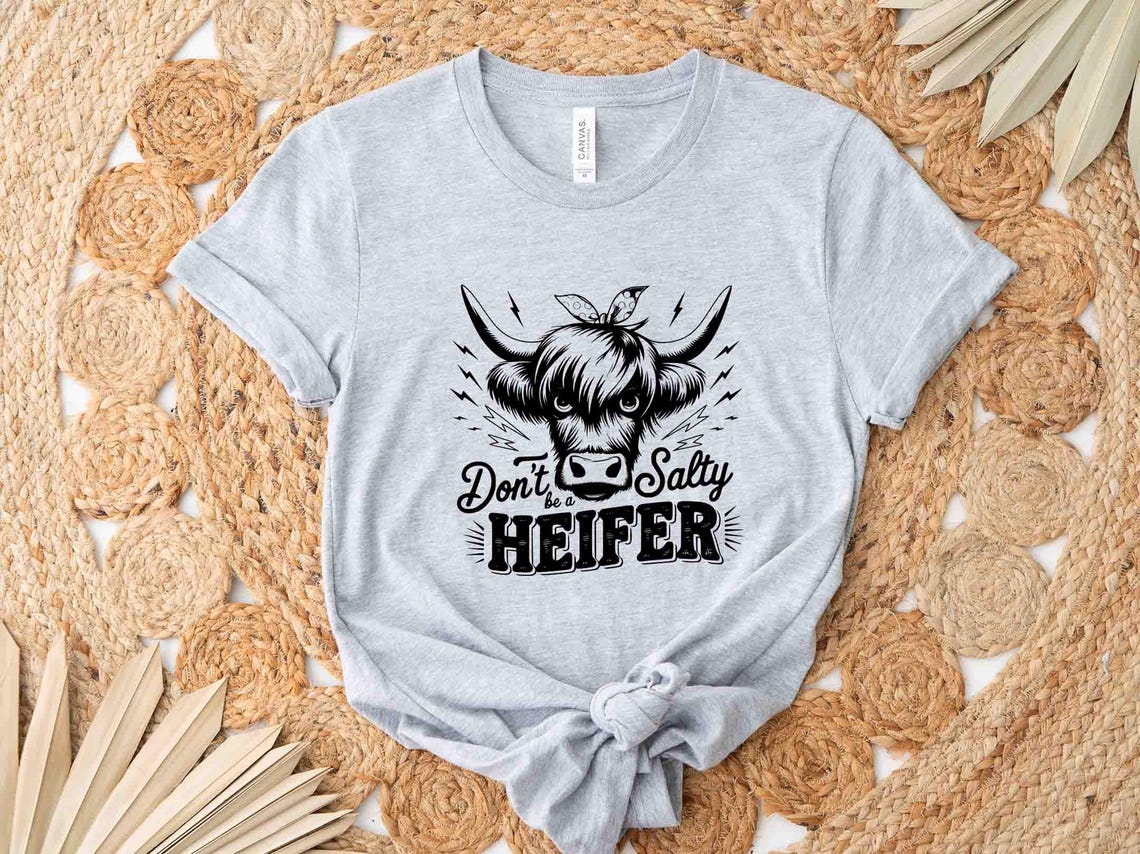Funny Highland Cow SVG Bundle: Sassy Farm Animal Clipart (digital ...