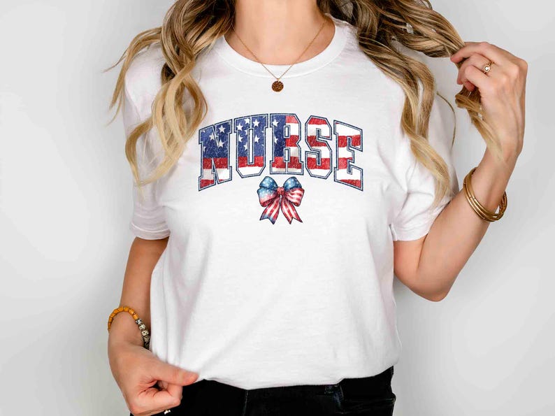 4th of July Nurse PNG: Patriotic USA Design (digital Download - Etsy