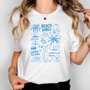Beach Vibes Doodle Bundle: Summer Clipart PNG, Surf SVG - Etsy