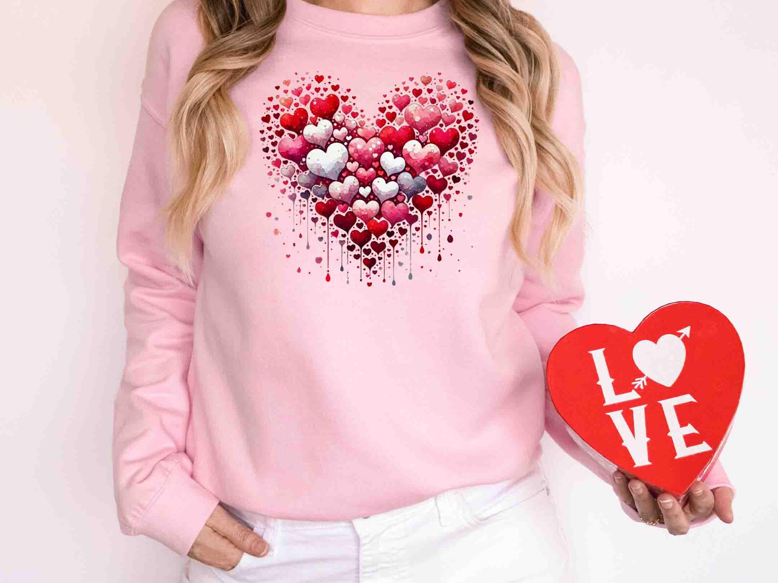 Valentine’s Day Heart Clipart PNG | Cute Love Hearts (digital Download ...