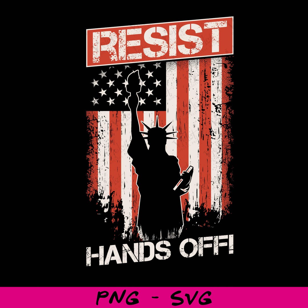 Buy Resist Hands off Protest SVG: Social Justice Activist Graphic ...