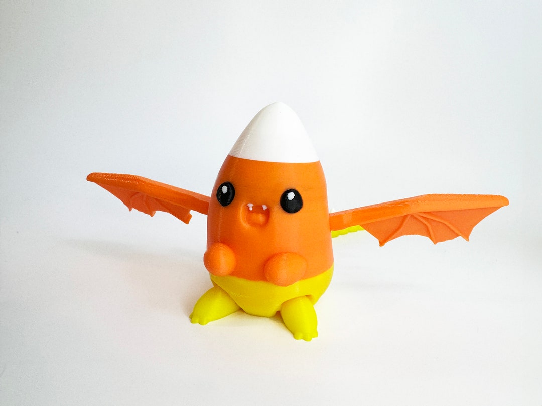Candy Corn Dragon by Teal Cat Creative | Articulated Dragons | Desk ...