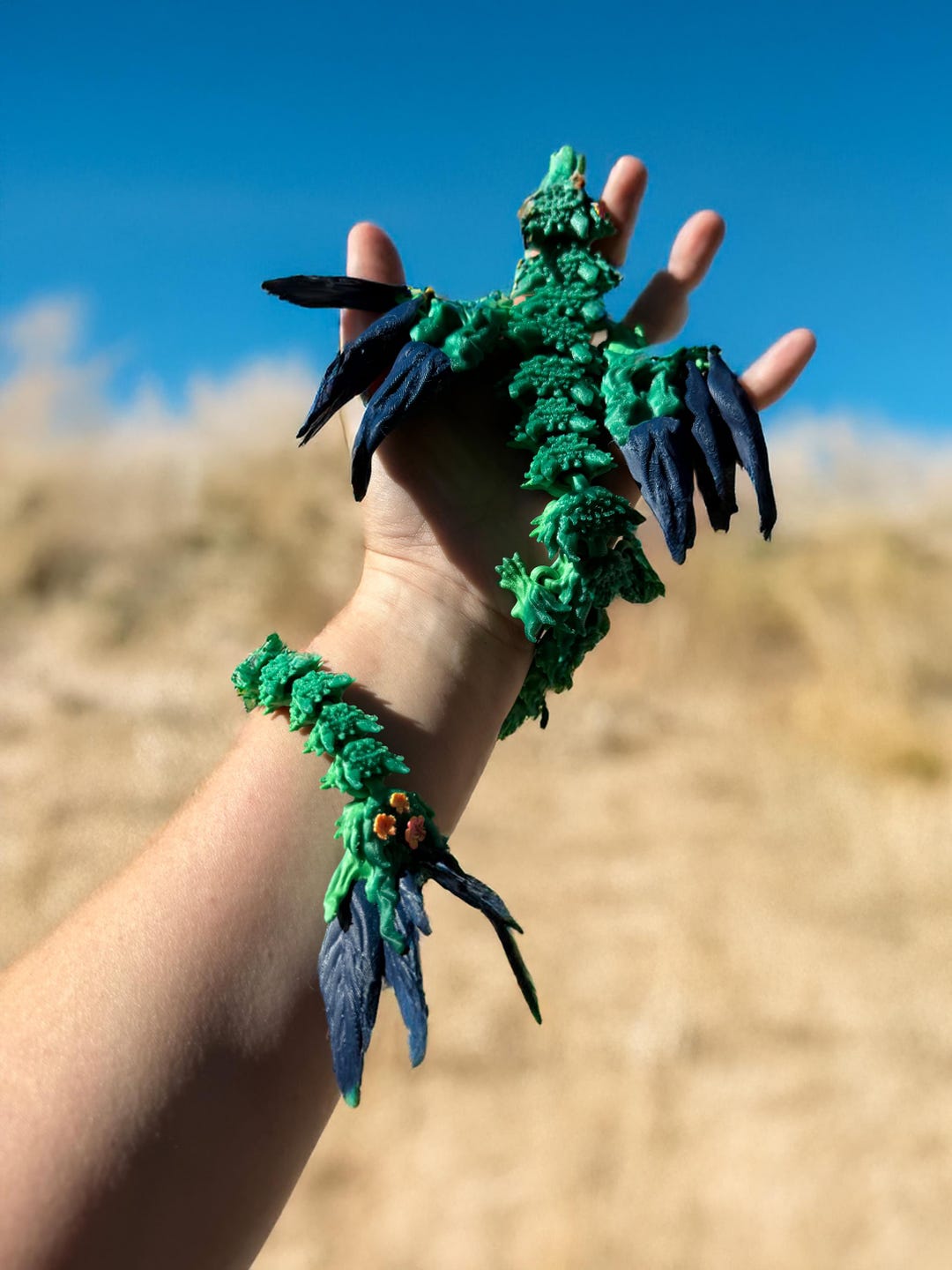 Articulated Gaia Dragon | 3D Printed Forest Spirit Fidget Toy - Etsy
