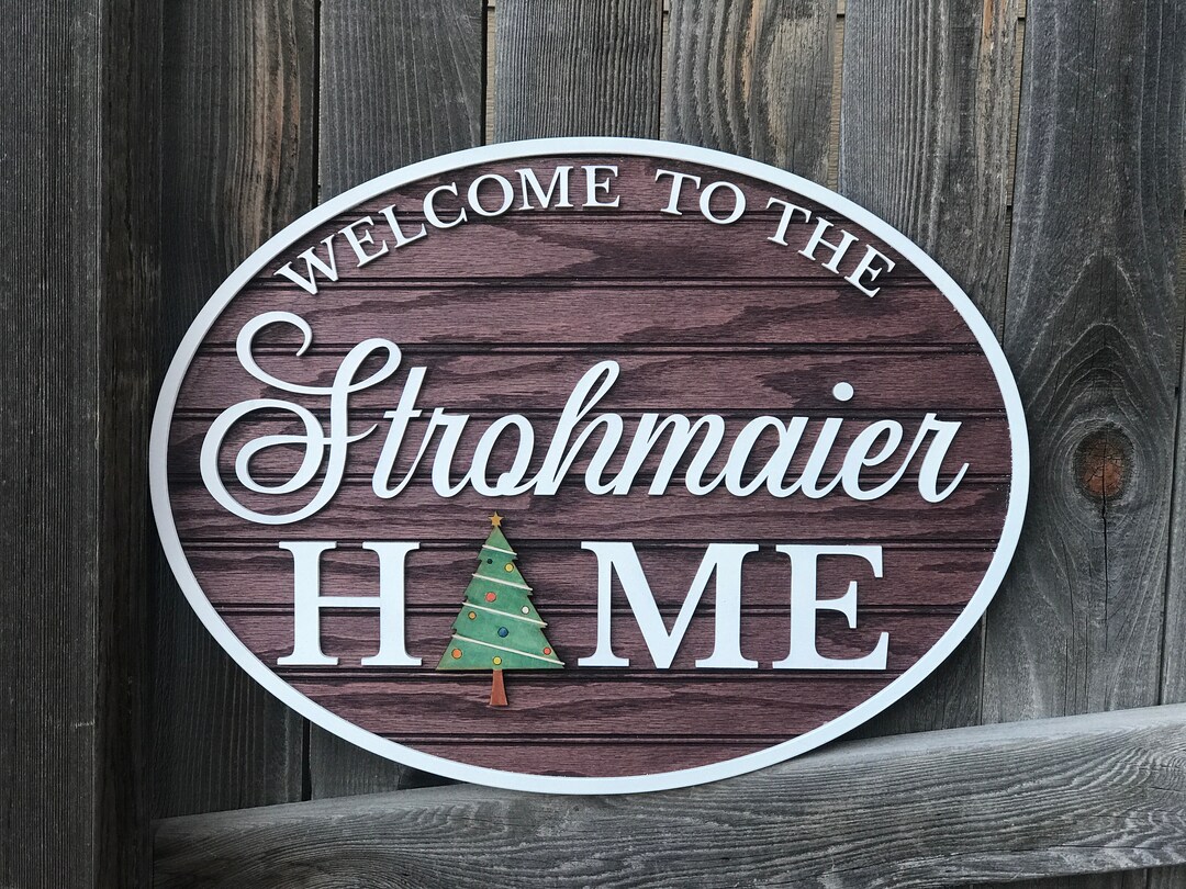 Interchangeable Personalized Welcome Sign Welcome to Our Home 15 by 20 ...