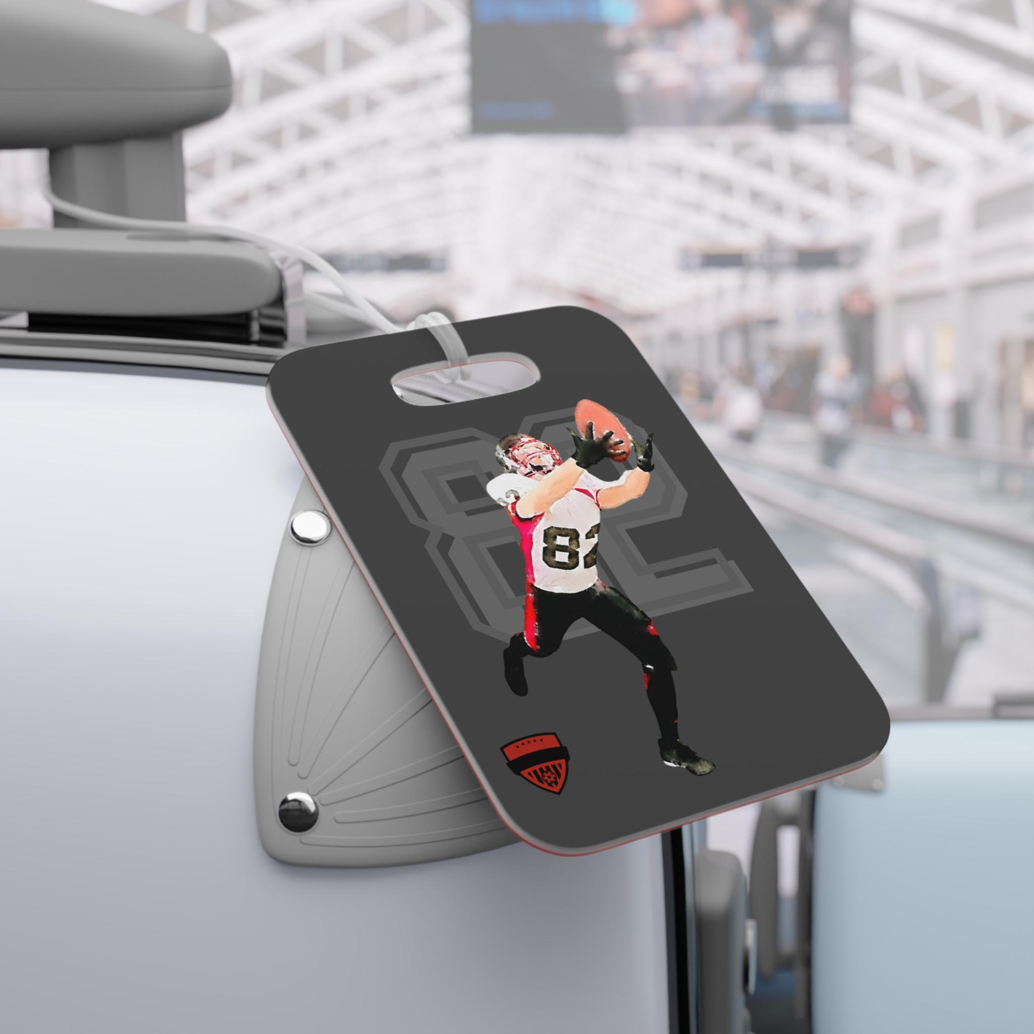 Custom Sports Team Bag Tag With Photo, Jersey Number, and Team Logo ...