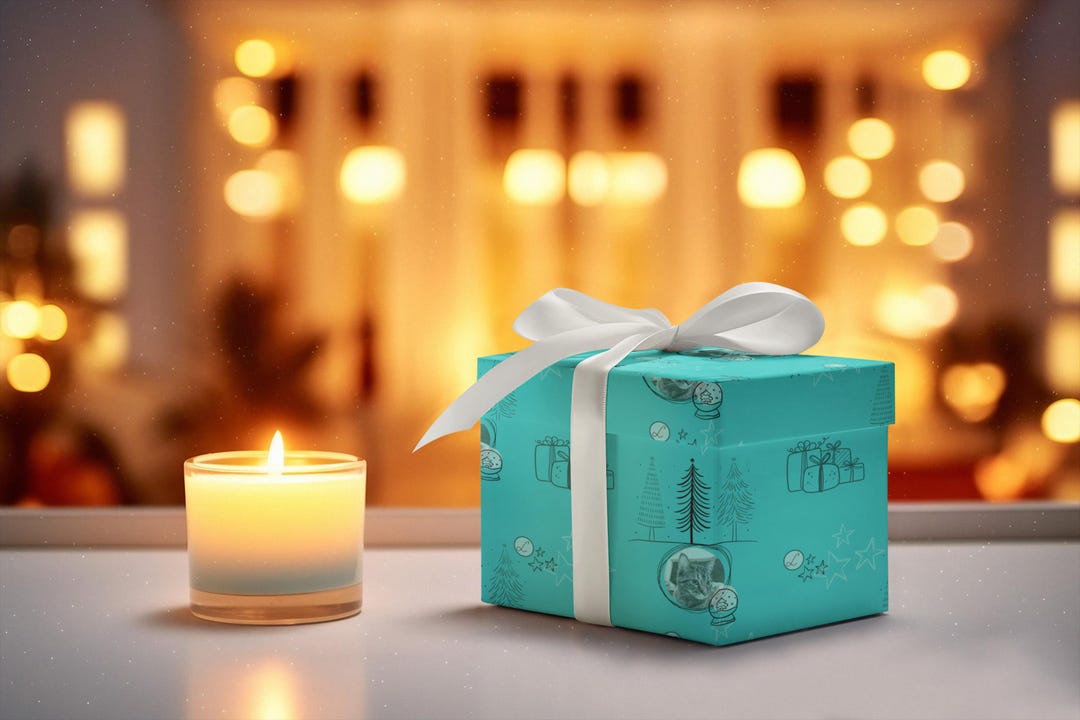 Custom Pet Gift Wrapping Paper With Family Initial Vibrant ...