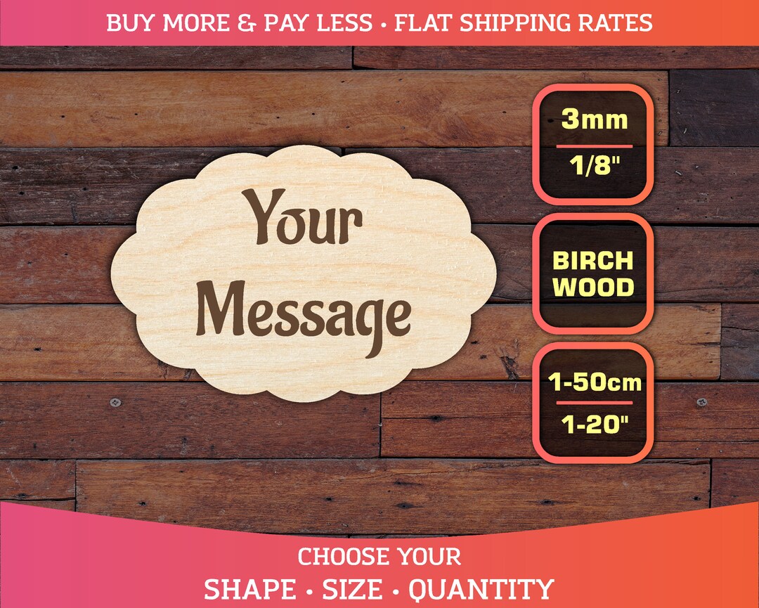 Wooden Oval Shape for Craft and Decorations. [3–80cm | 1-32inch ...