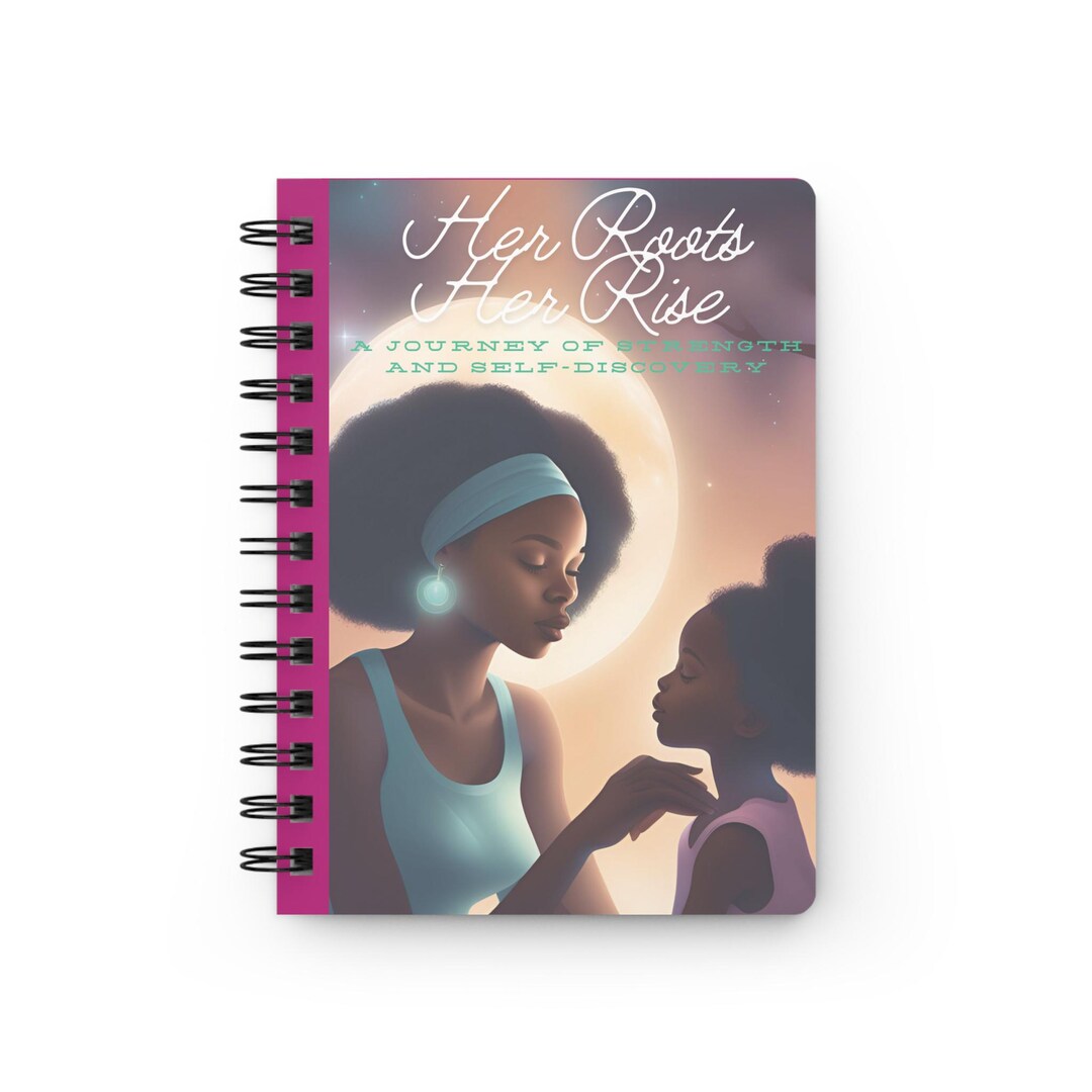 Melanin Spiral Bound Journal, Black Woman Diary, African American ...