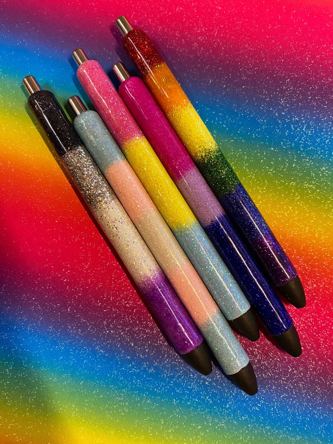 SALE!!! Custom Gel Pen - Resin - Gay - Pride - Transgender - Bisexual ...