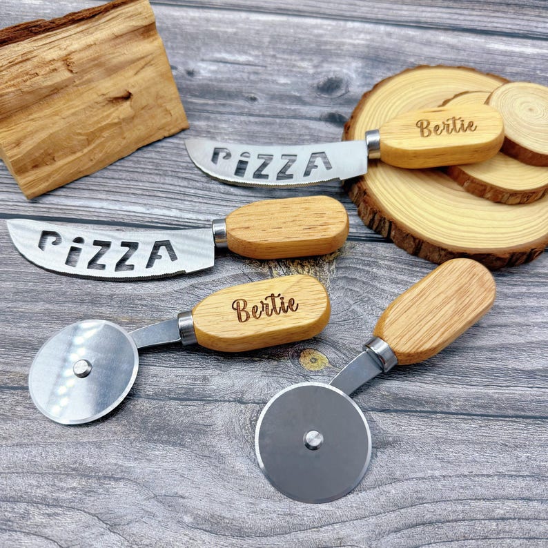 Personalized Engraved Pizza Cutter Set,pizza Knife,new Apartment ...