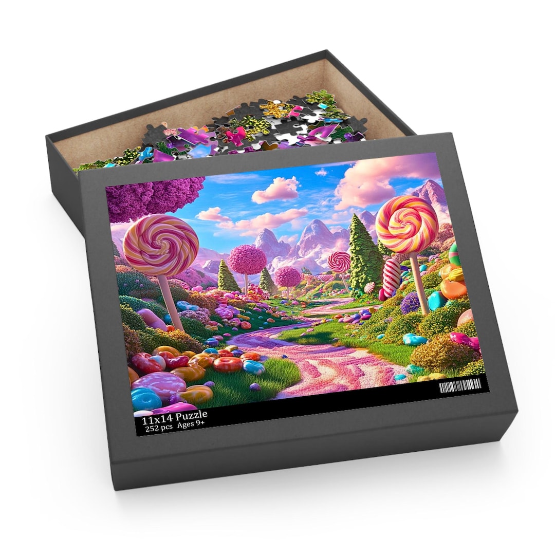 Candy Land Adventure Puzzle, A Sweet Fantasy Journey Through Giant ...