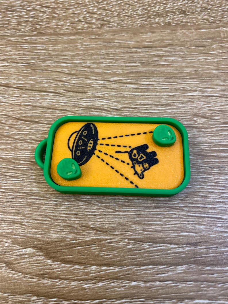 Moofo Magnetic Fidget Slider UFO Cow Abduction Keychain Fidget Toy - Etsy